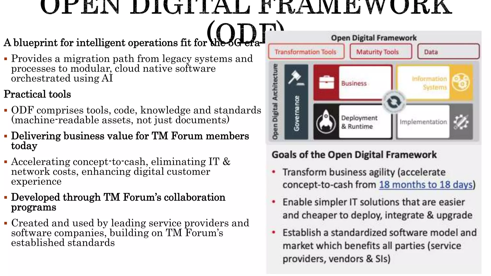 Open Digital Framework from TMFORUM | PPTX