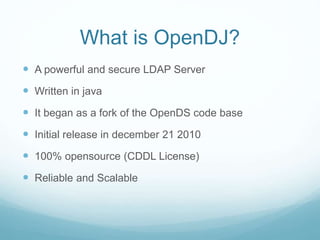 Opendj - A LDAP Server for dummies | PPT