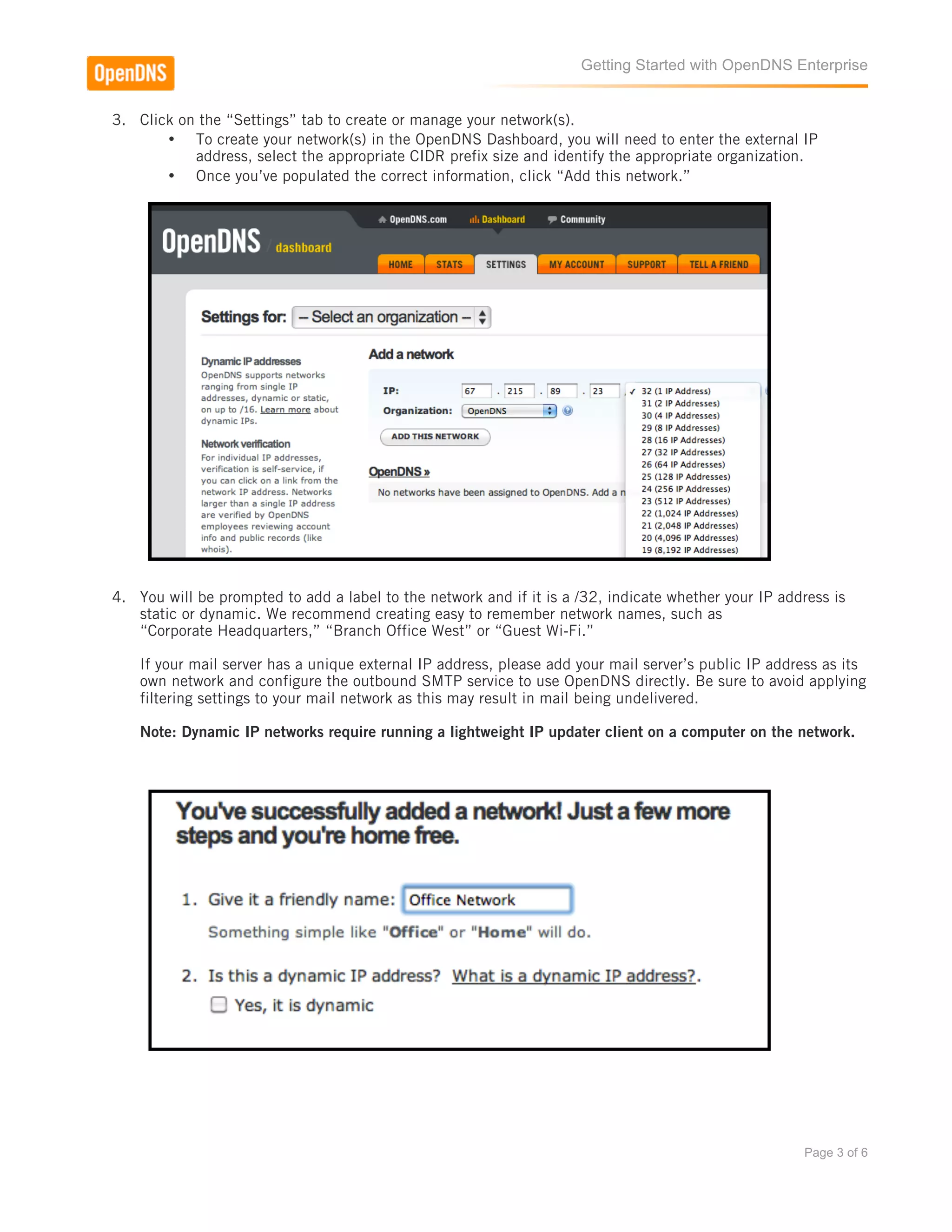 Open dns configuring opendns filtering | PDF