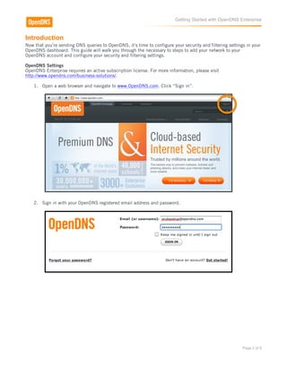 Open dns configuring opendns filtering | PDF