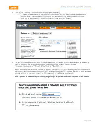 Open dns configuring opendns filtering | PDF
