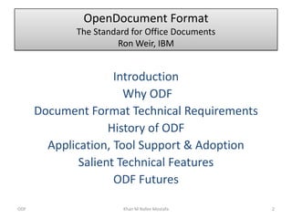 Open Document Format | PPT