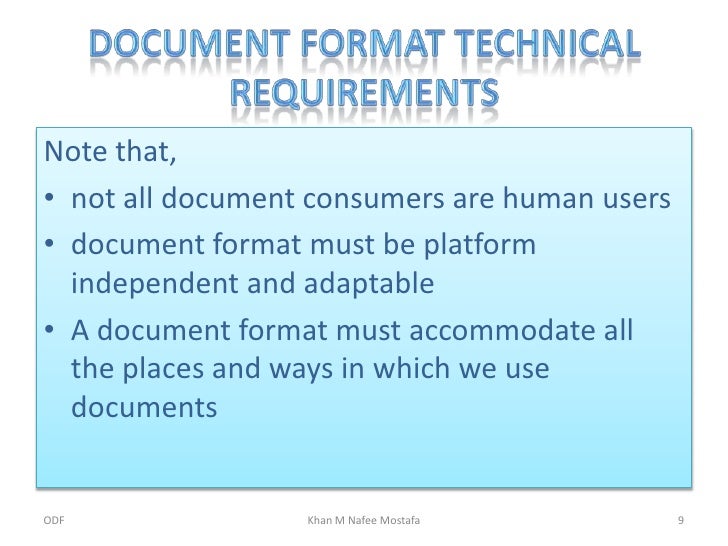Open Document Format