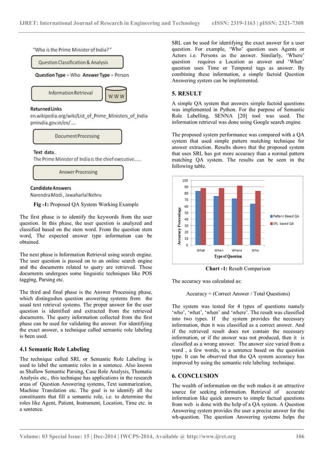 Open domain question answering system using semantic role labeling | PDF
