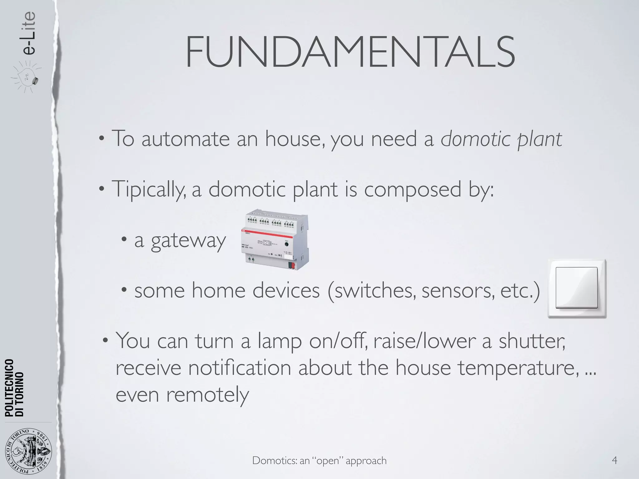 Domotics: an open approach | PDF