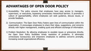 Open Door Policy and Models of Organizationn Culture.pptx