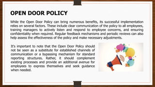 Open Door Policy Communication