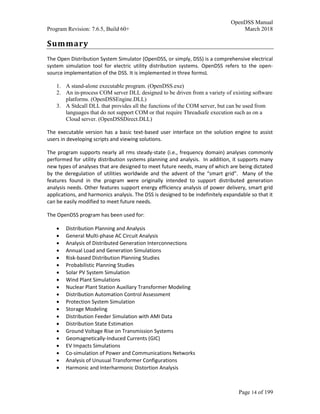 Open dss manual | PDF