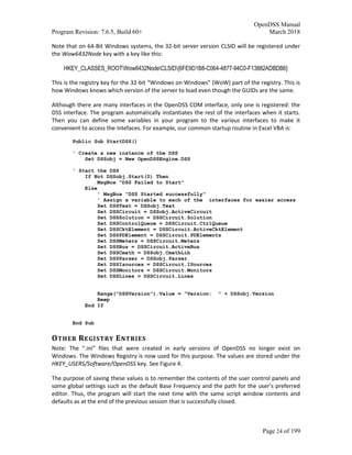 Open dss manual | PDF