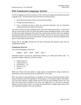 Open dss manual | PDF