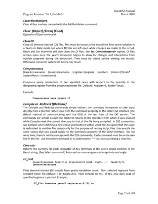 Open dss manual | PDF