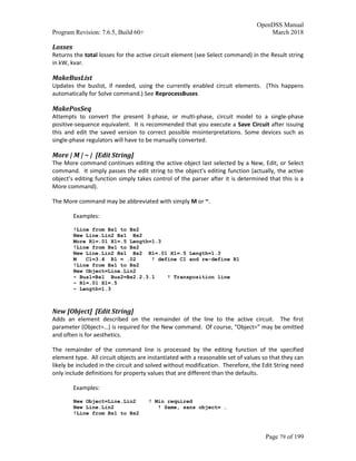 Open dss manual | PDF