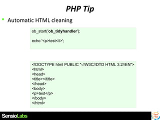 PHP Tips for certification - OdW13 | PPT