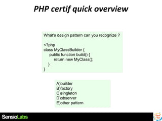 PHP Tips for certification - OdW13 | PPT