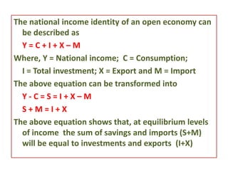 Open economy identity | PPTX