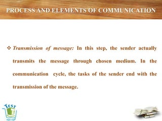 Processes and Elements of Communication | PPT