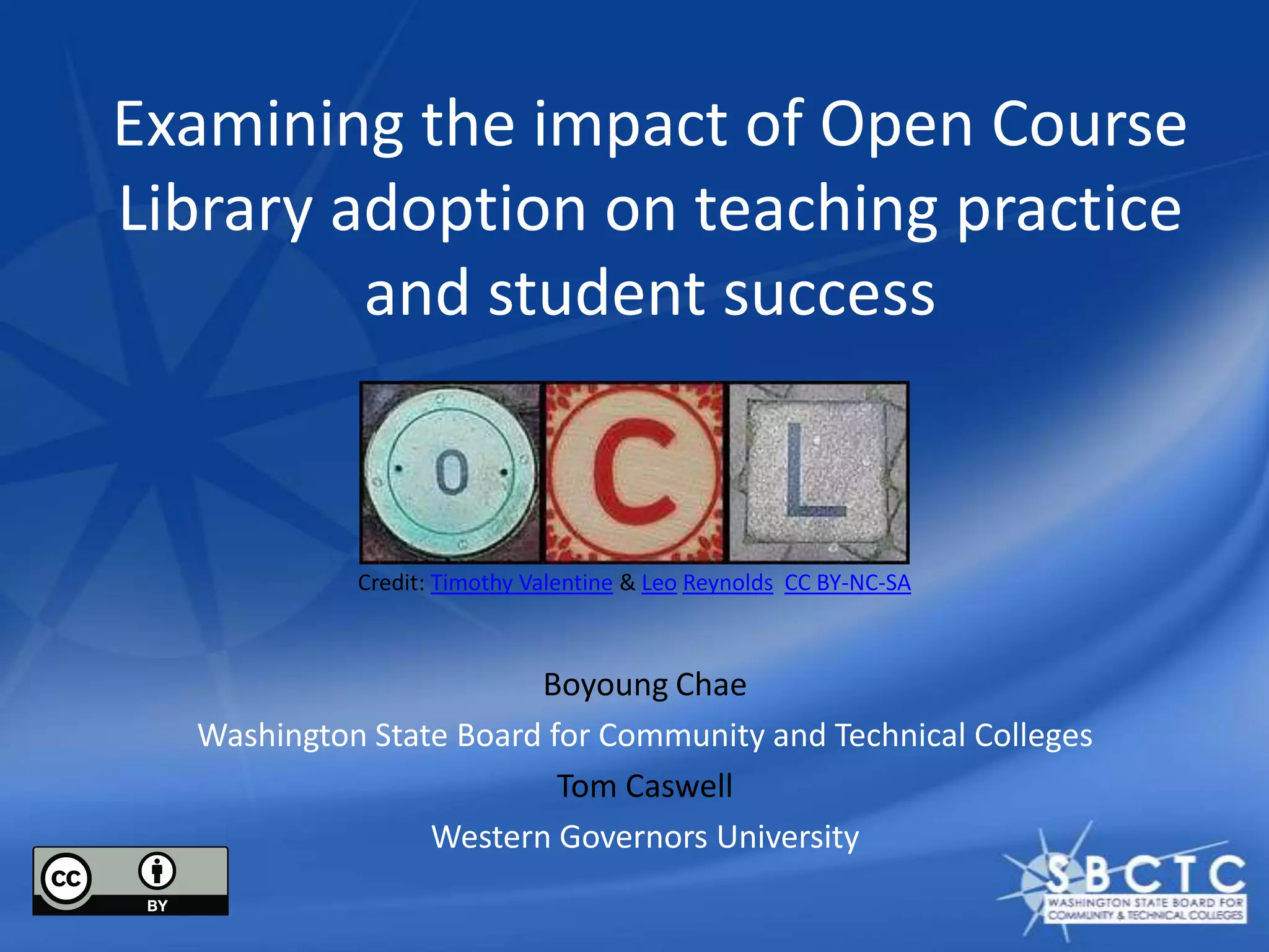 Examining the impact of Open Course Library adoption on teaching ...