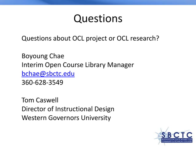 Examining the impact of Open Course Library adoption on teaching ...