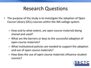 Examining the impact of Open Course Library adoption on teaching ...