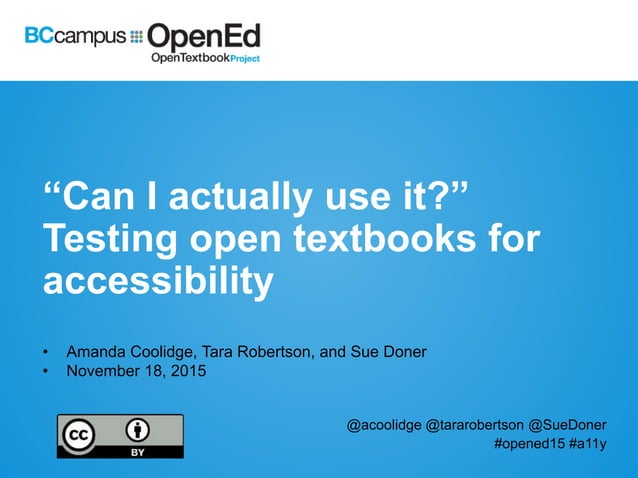 Open Textbooks and Accessibility | PPT