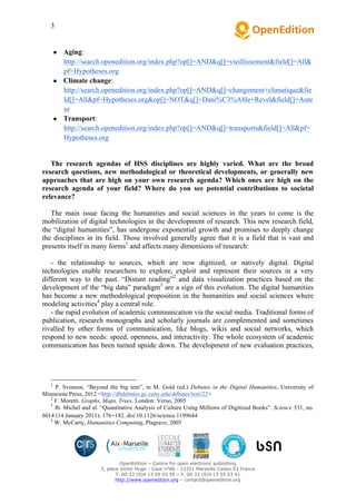 Horizons for social sciences and humanities : OpenEdition contribution | PDF