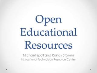 Open educational resources | PPTX