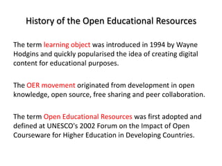 Open educational resources | PPTX