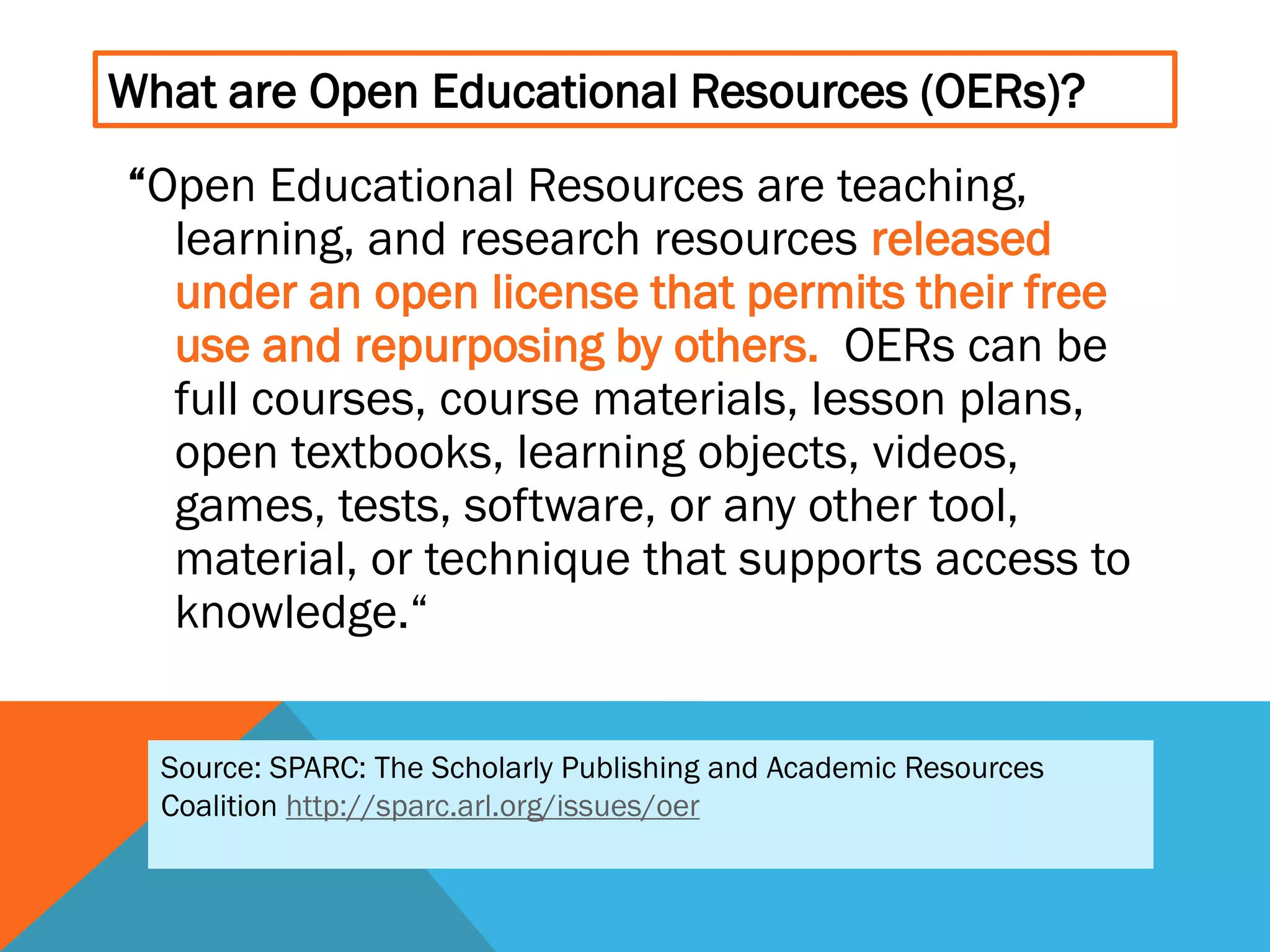 Open educational resources | PPT