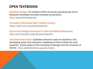 Open educational resources | PPT