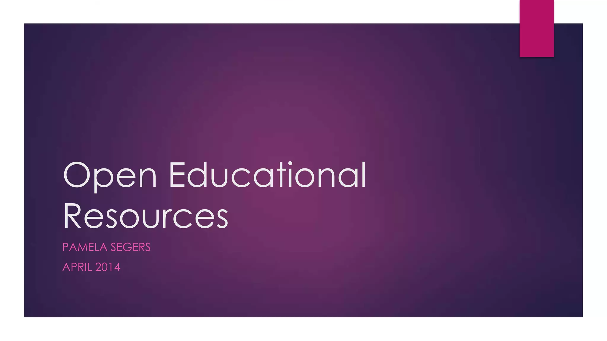 Open educational resources | PPT | Free Download
