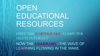 Open educational resources | PPTX | Education industry | Industries