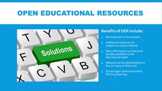 Open educational resources | PPTX | Technology & Computing