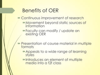 Open educational resources | PPTX