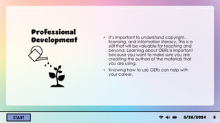 Reflection on Open Education Resources (OER) | PDF