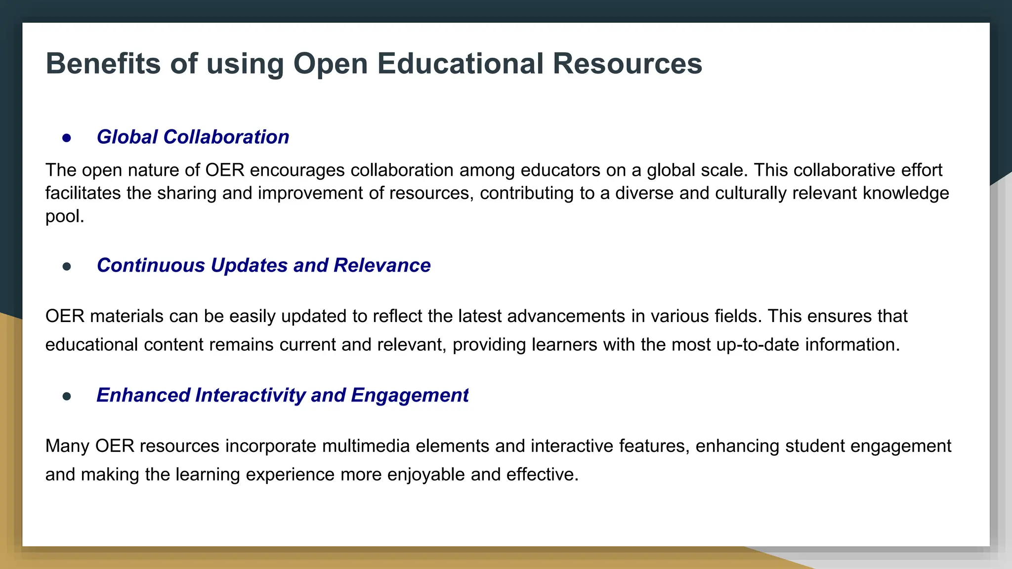 Open Educational Resources (OER) Benefits and Challenges.pptx