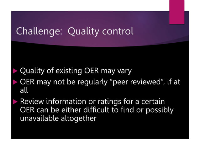Open Educational Resources (OER) Considerations | PPT Open Educational Resources (OER) Considerations | PPT