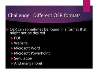 Open Educational Resources (OER) Considerations | PPT