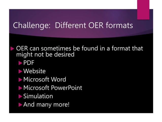 Open Educational Resources (OER) Considerations | PPT Open Educational Resources (OER) Considerations | PPT