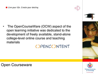 Open educational resources (OER) & open courseware (OCW) in the ...