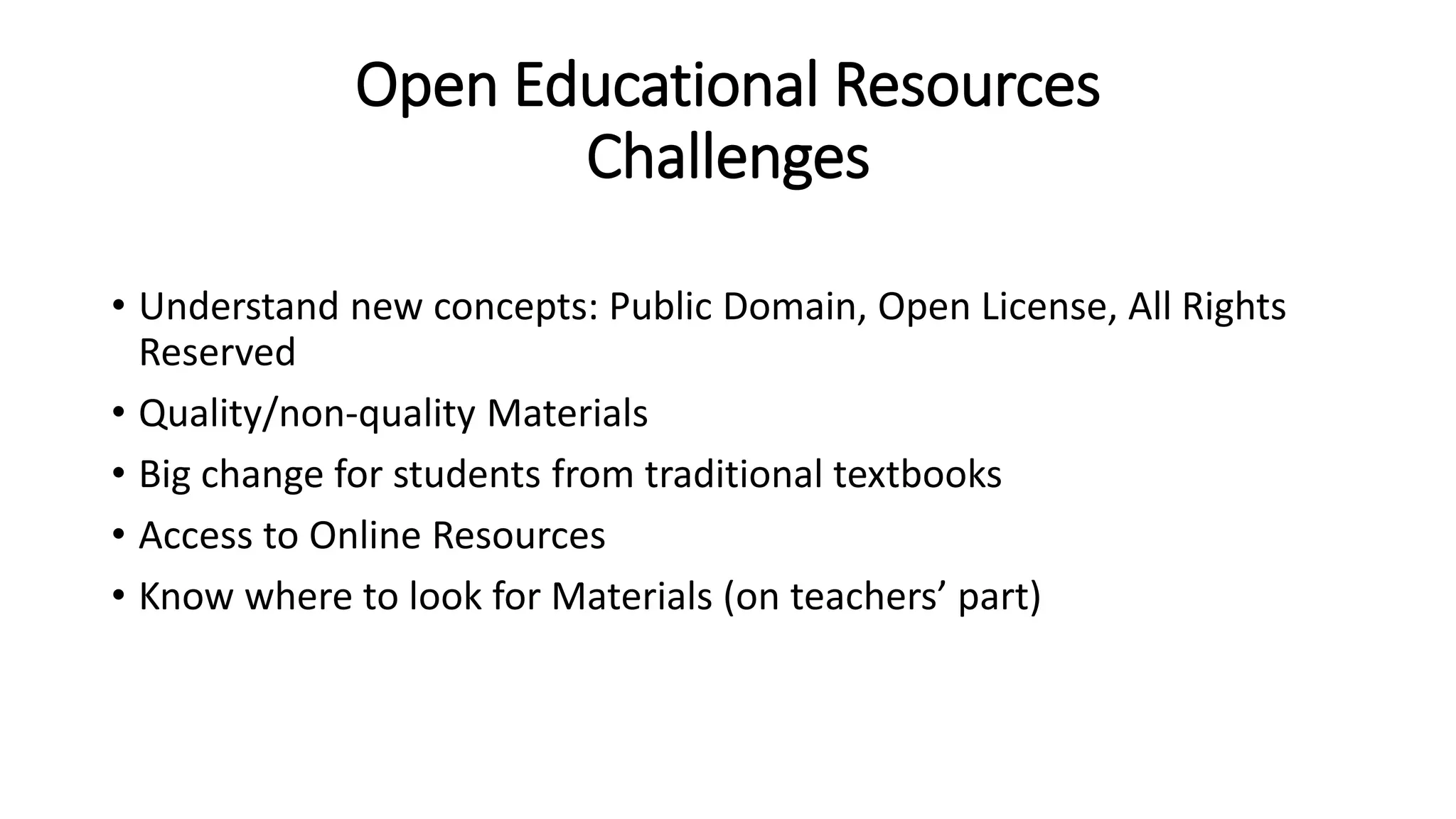 Open educational resources ppt | PPT