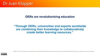 Open educational resources within UCT Health Sciences faculty | PPTX