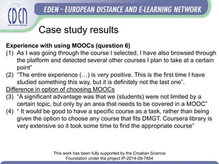 European Distance Learning Week: Open Education at the micro level ...