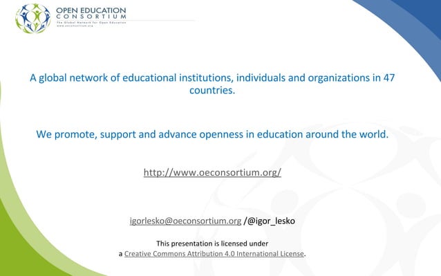 A snapshot of open education initiatives & projects by the Open ...