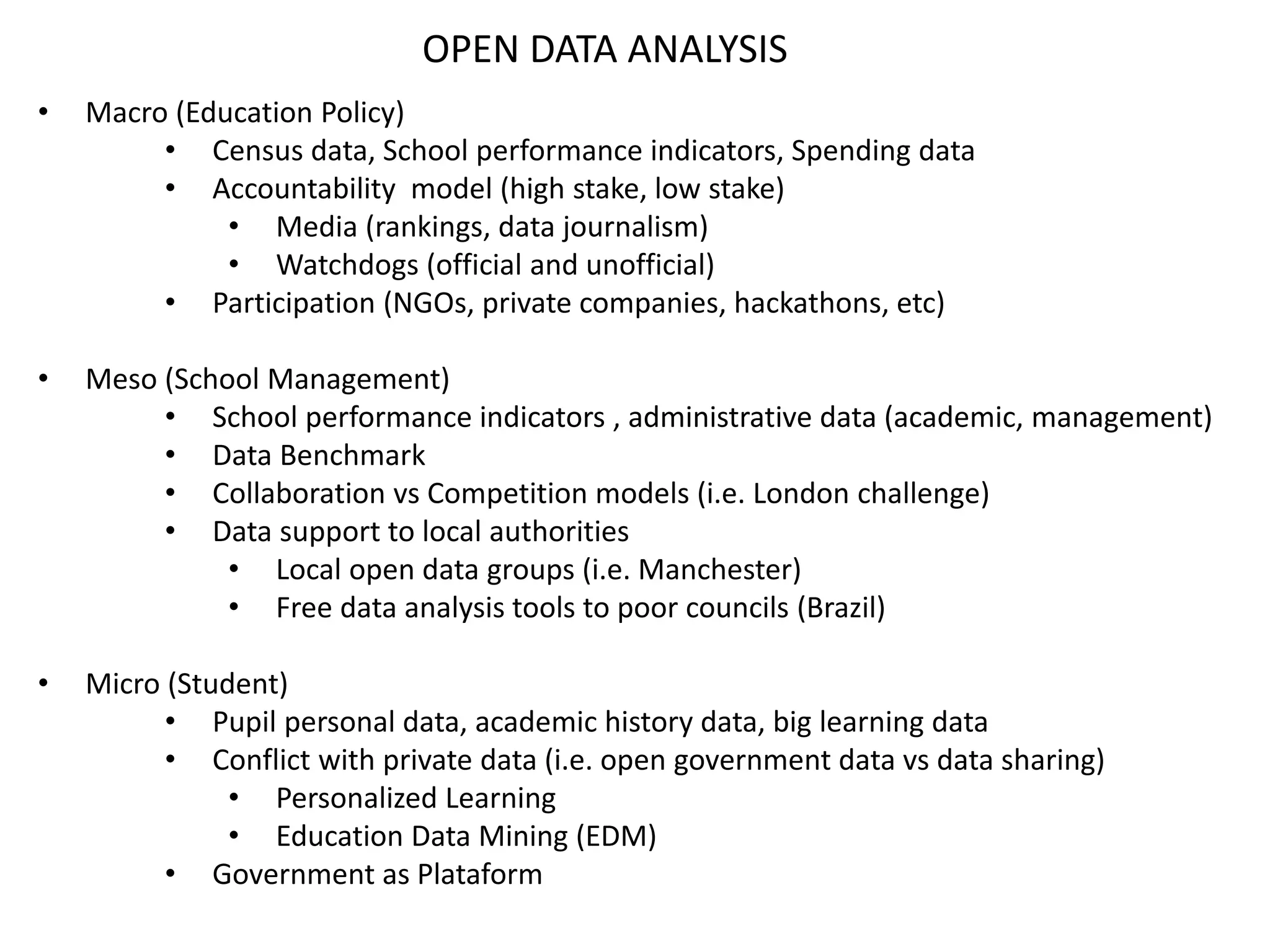Open Education Data Research | PPT