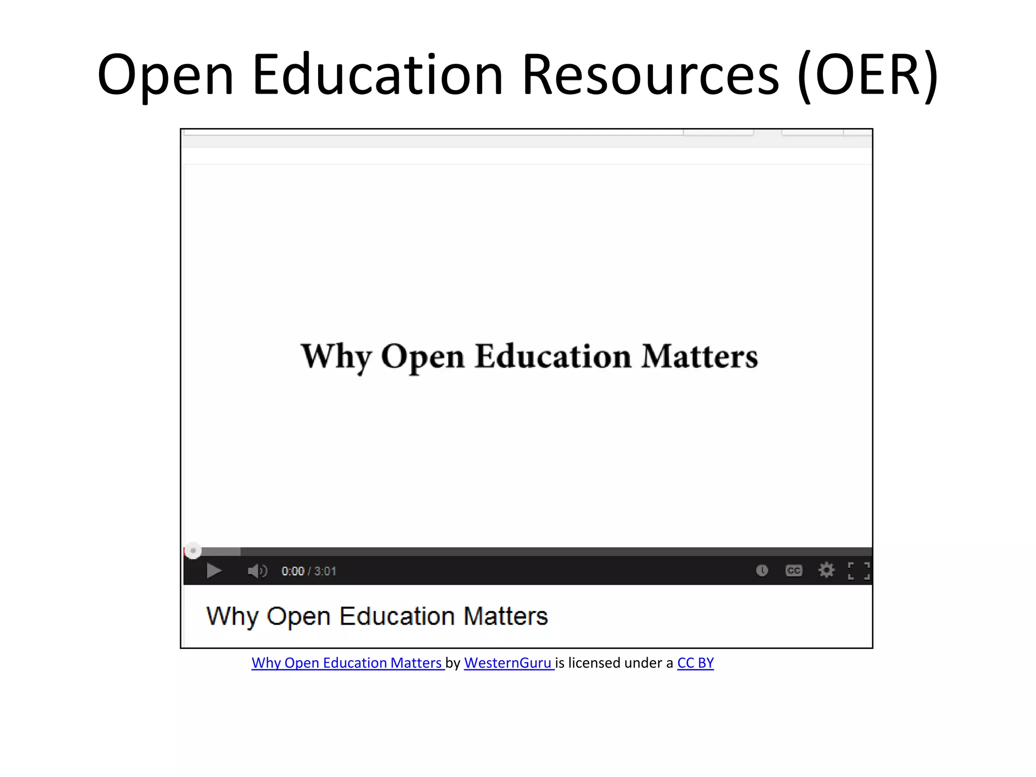 Open education resources (oer) | PPT