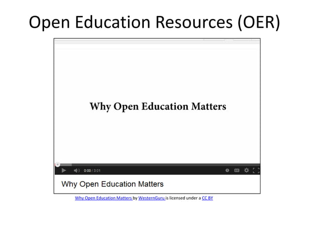 Open education resources (oer) | PPT