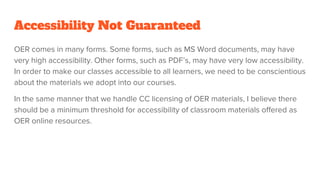 Open education resources ux design | PPTX