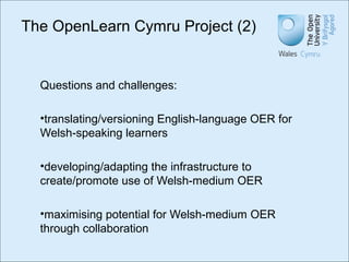 Sustainability in OER for less used languages | PPT