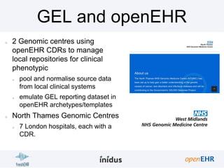 openEHR: UK 100,000 Genomes project | PPTX