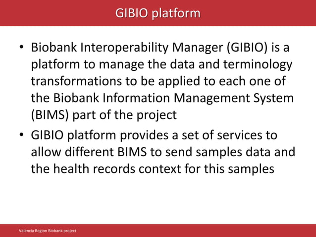 OpenEHR day 2019 valencia biobanks | PPTX